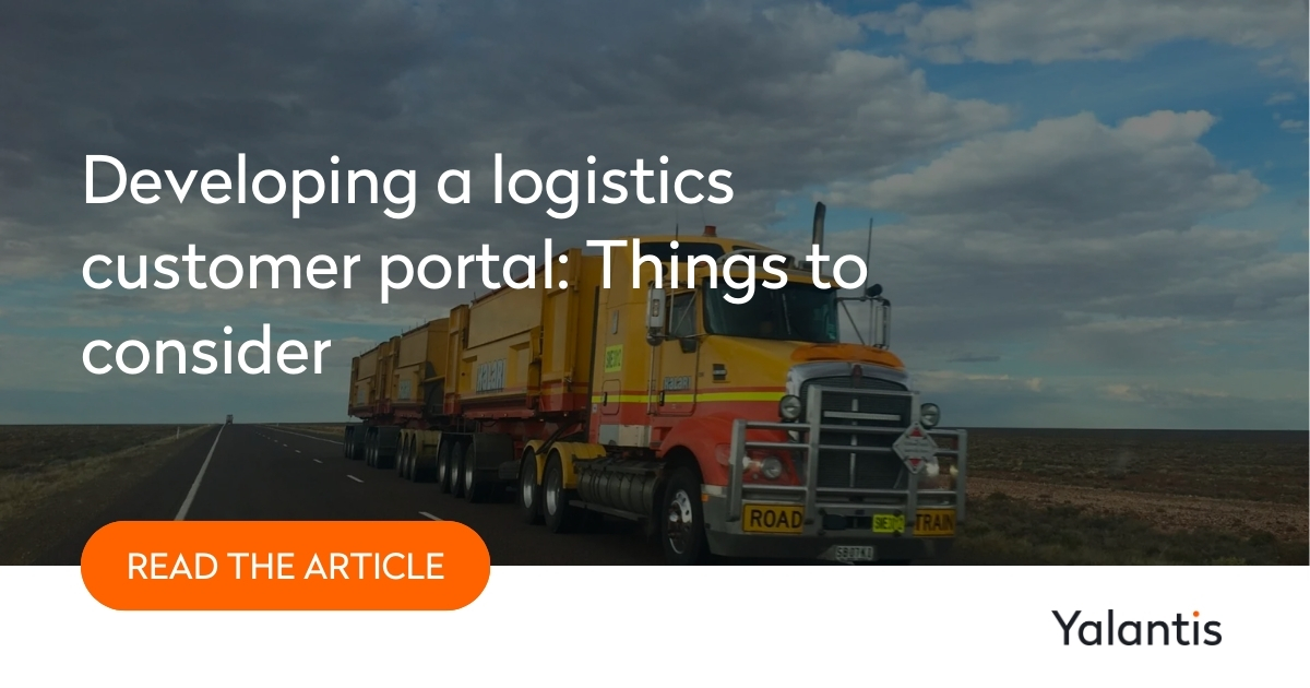 What to consider when developing a logistics customer portal