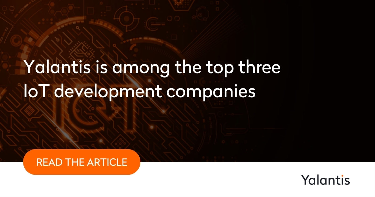 Yalantis ranked among top three IoT development companies