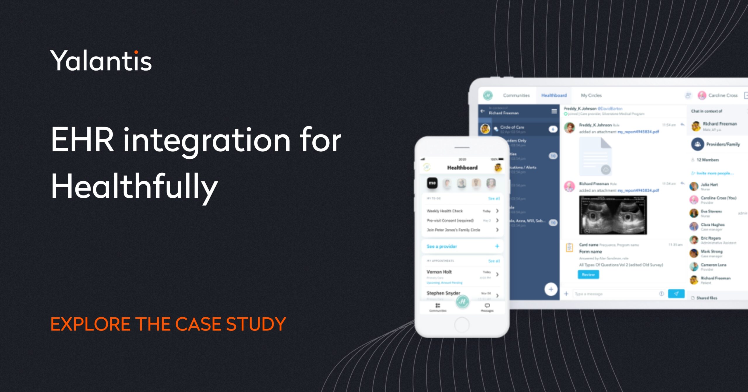 EHR integration with a healthcare system