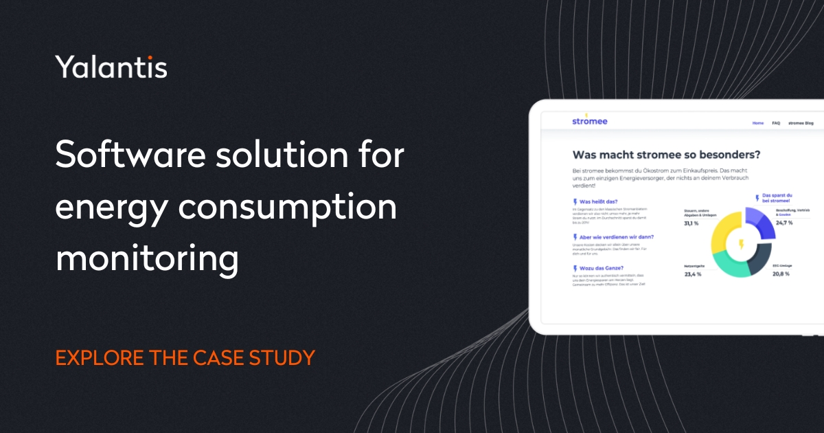 Software solution for energy consumption monitoring