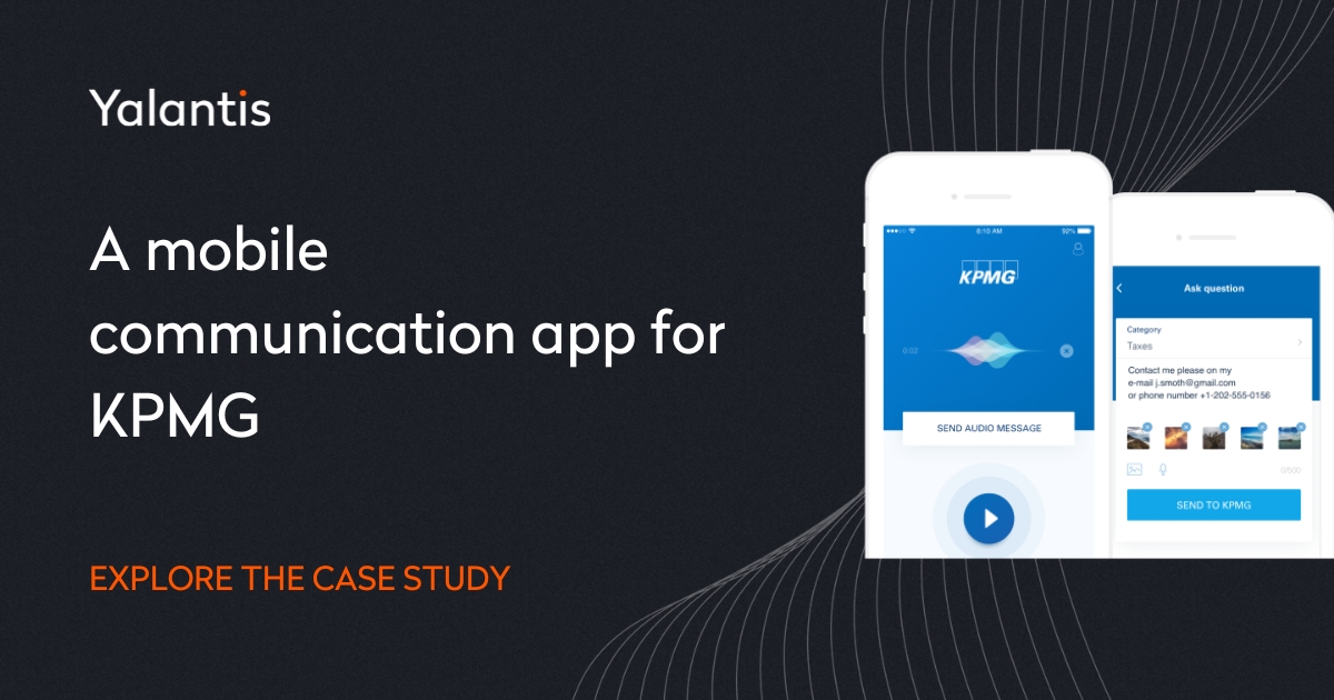 A mobile communication app for KPMG