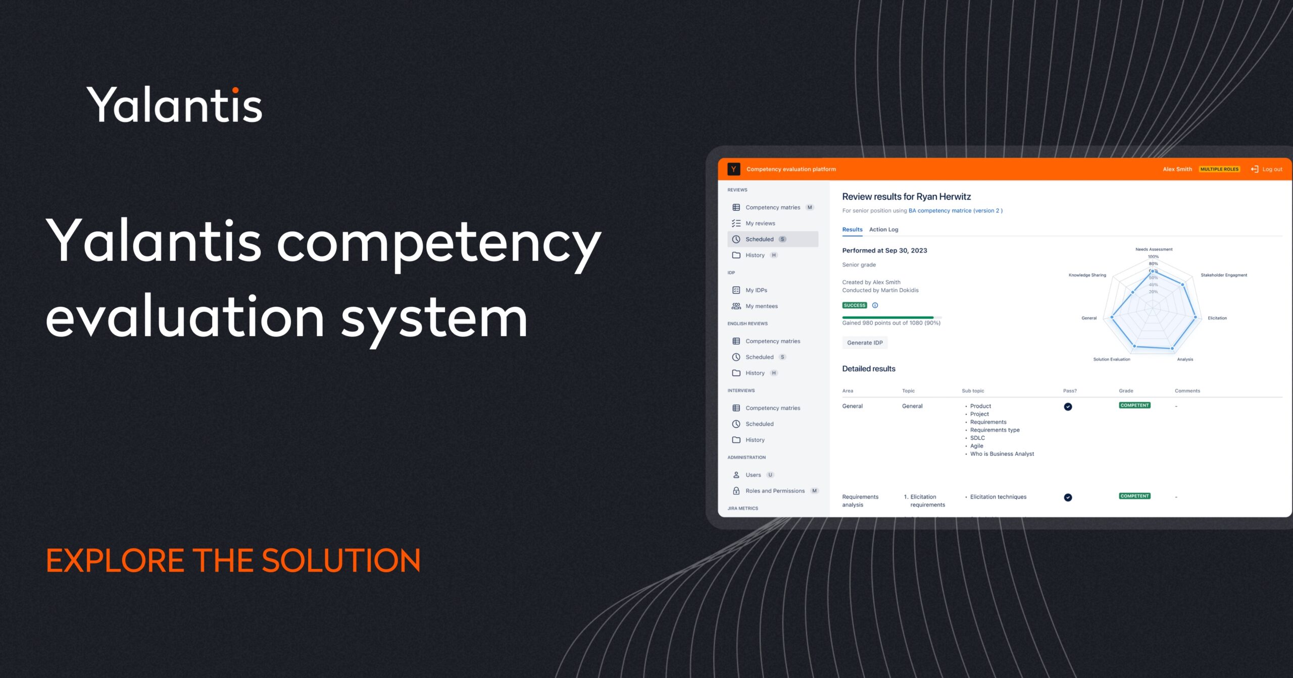 Competency evaluation platform from Yalantis
