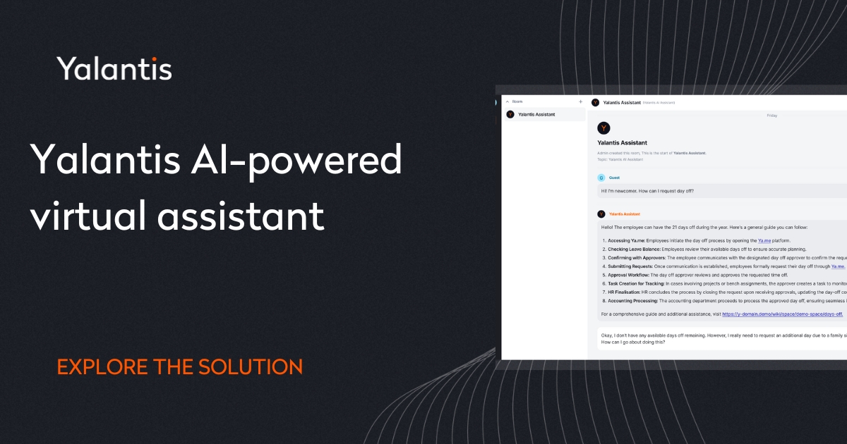 AI-powered virtual assistant from Yalantis