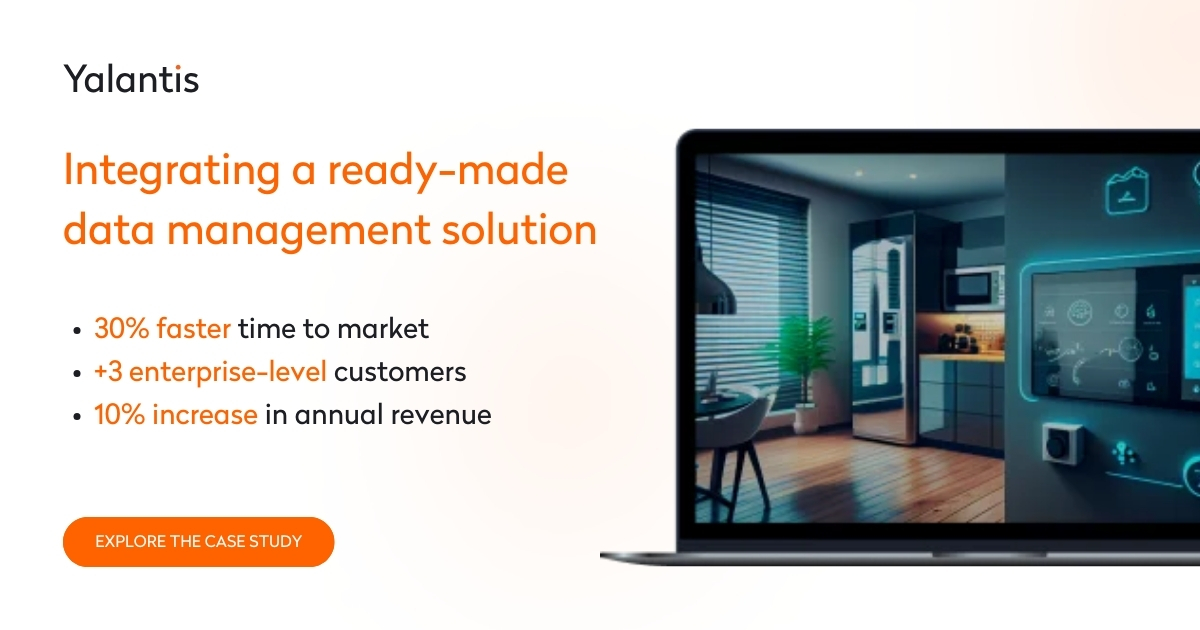 Data management software for a hardware manufacturer