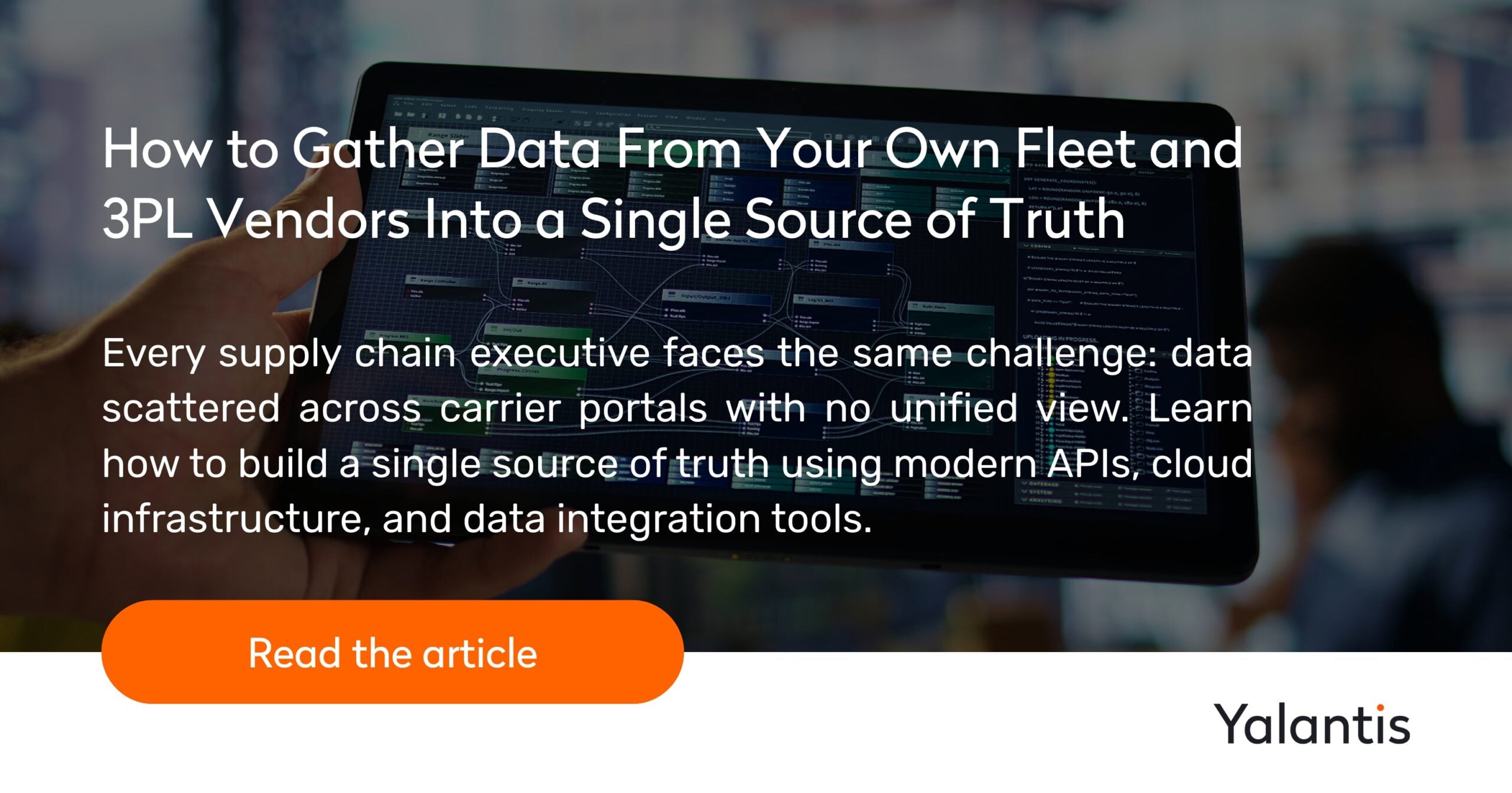 How to Gather Data From Your Own Fleet and 3PL Vendors Into a Single ...